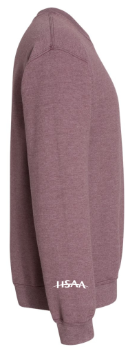 Crewneck Heather Maroon – HSAA Store